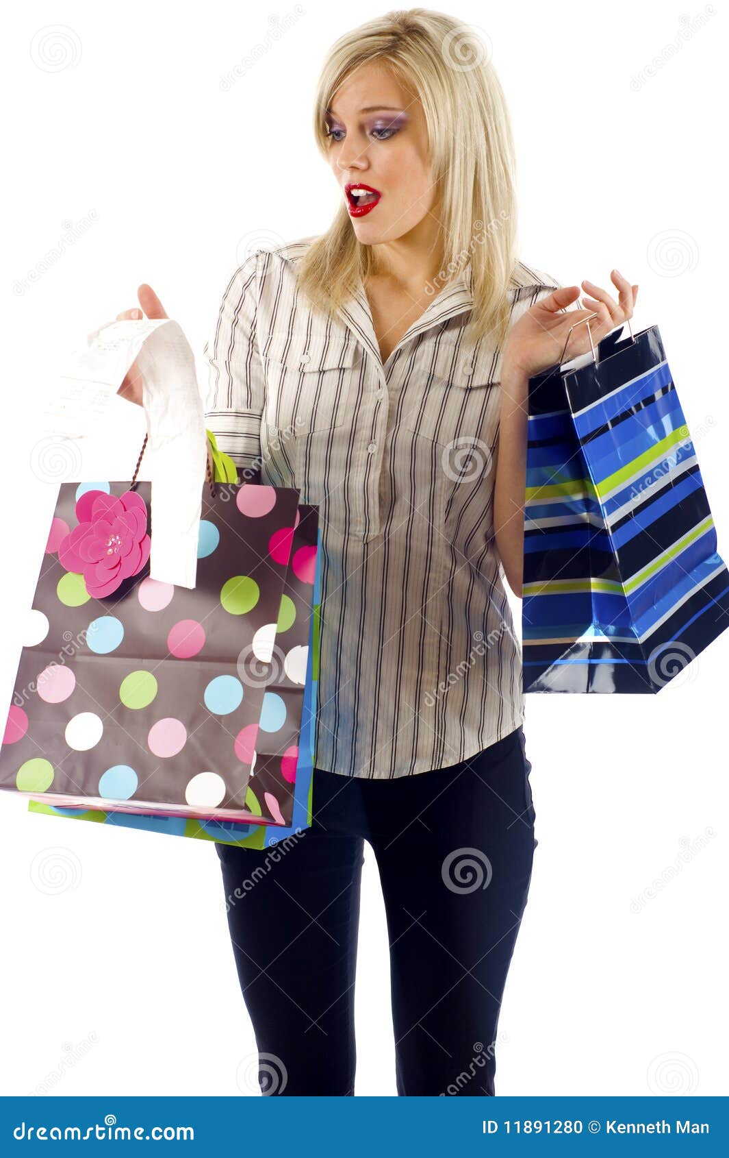 Shopping - Overspending stock photo. Image of gifts, holding - 11891280