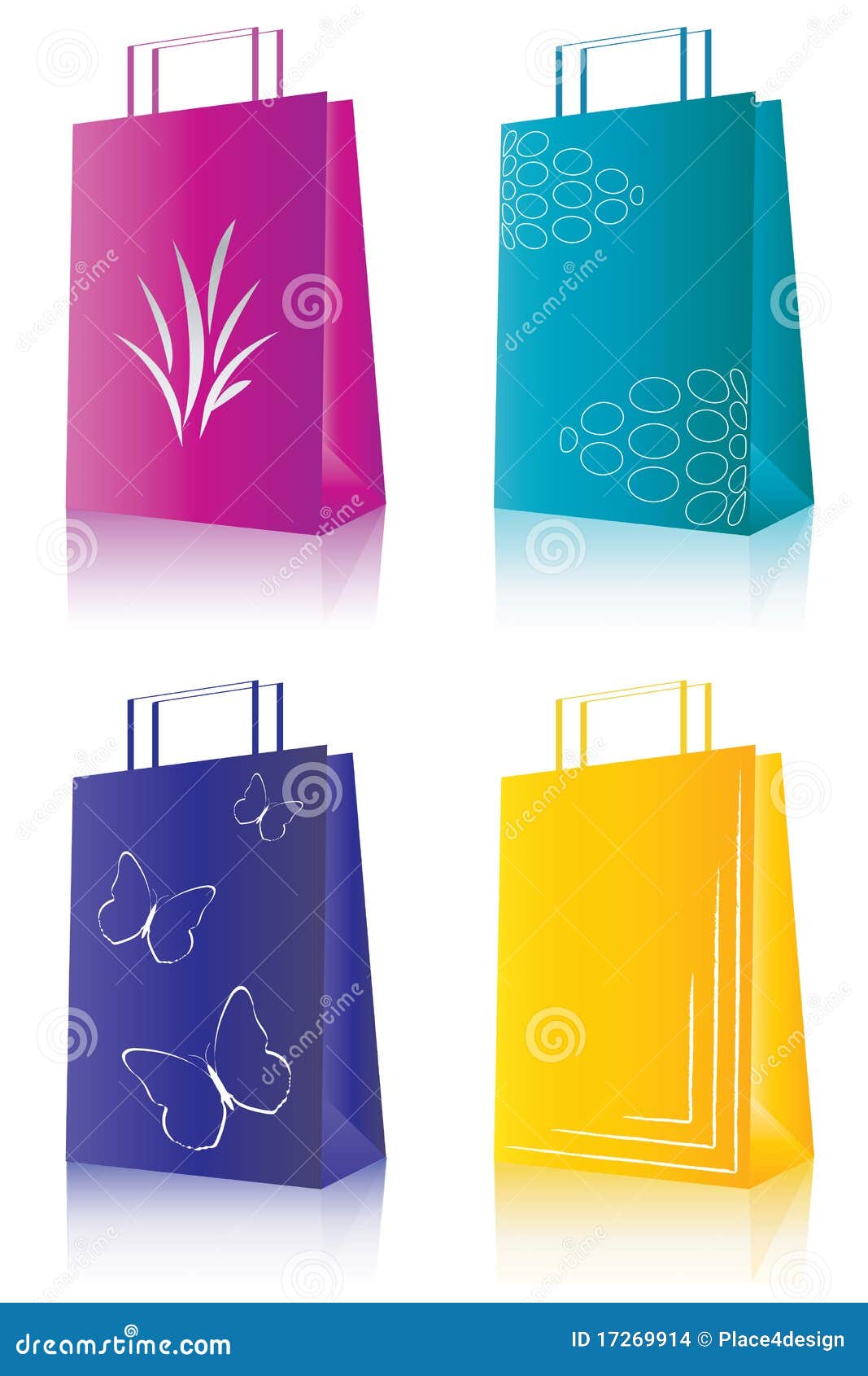 Shopping package stock vector. Illustration of colorful - 17269914