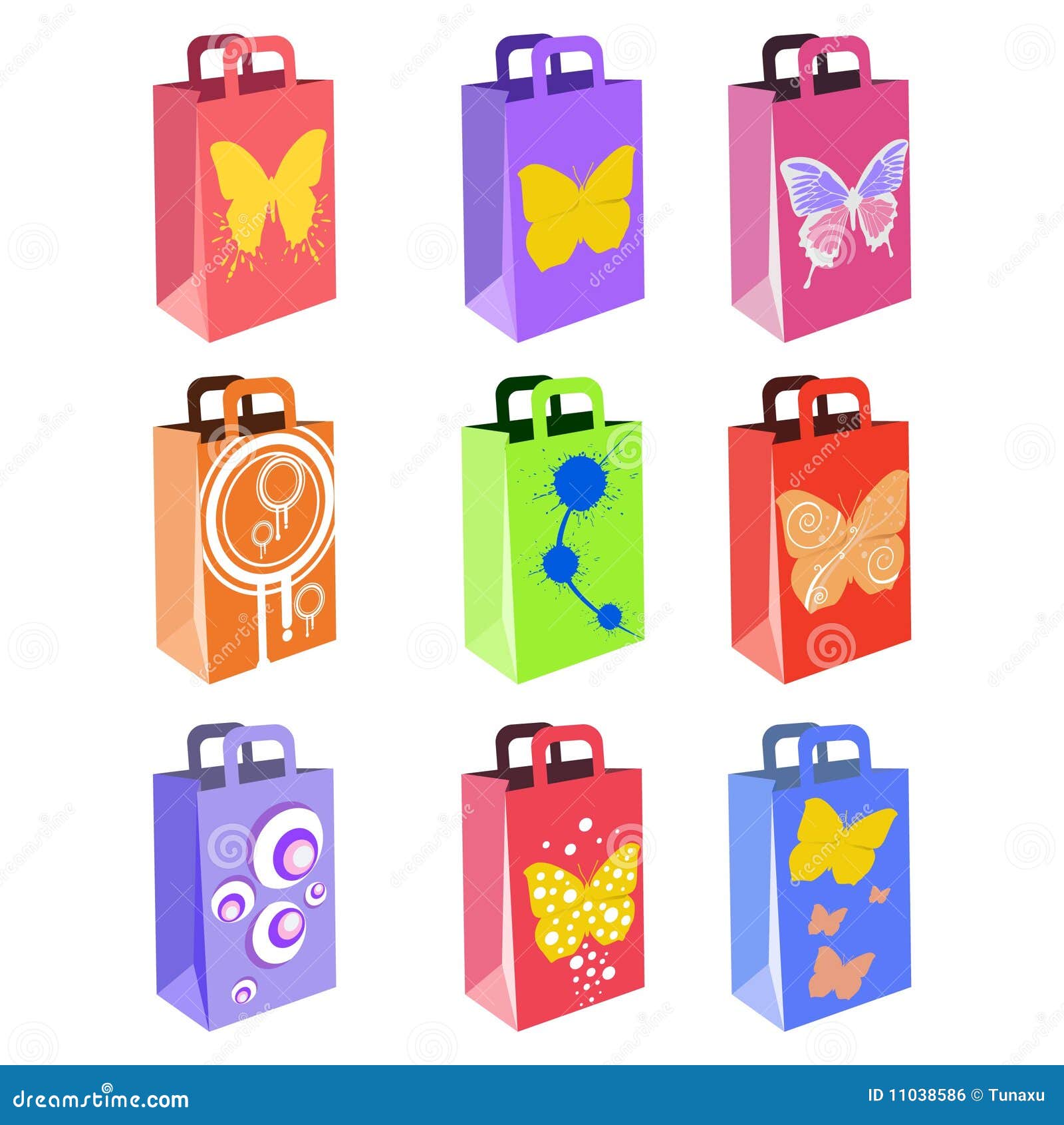 Shopping package vector stock vector. Illustration of splash - 11038586