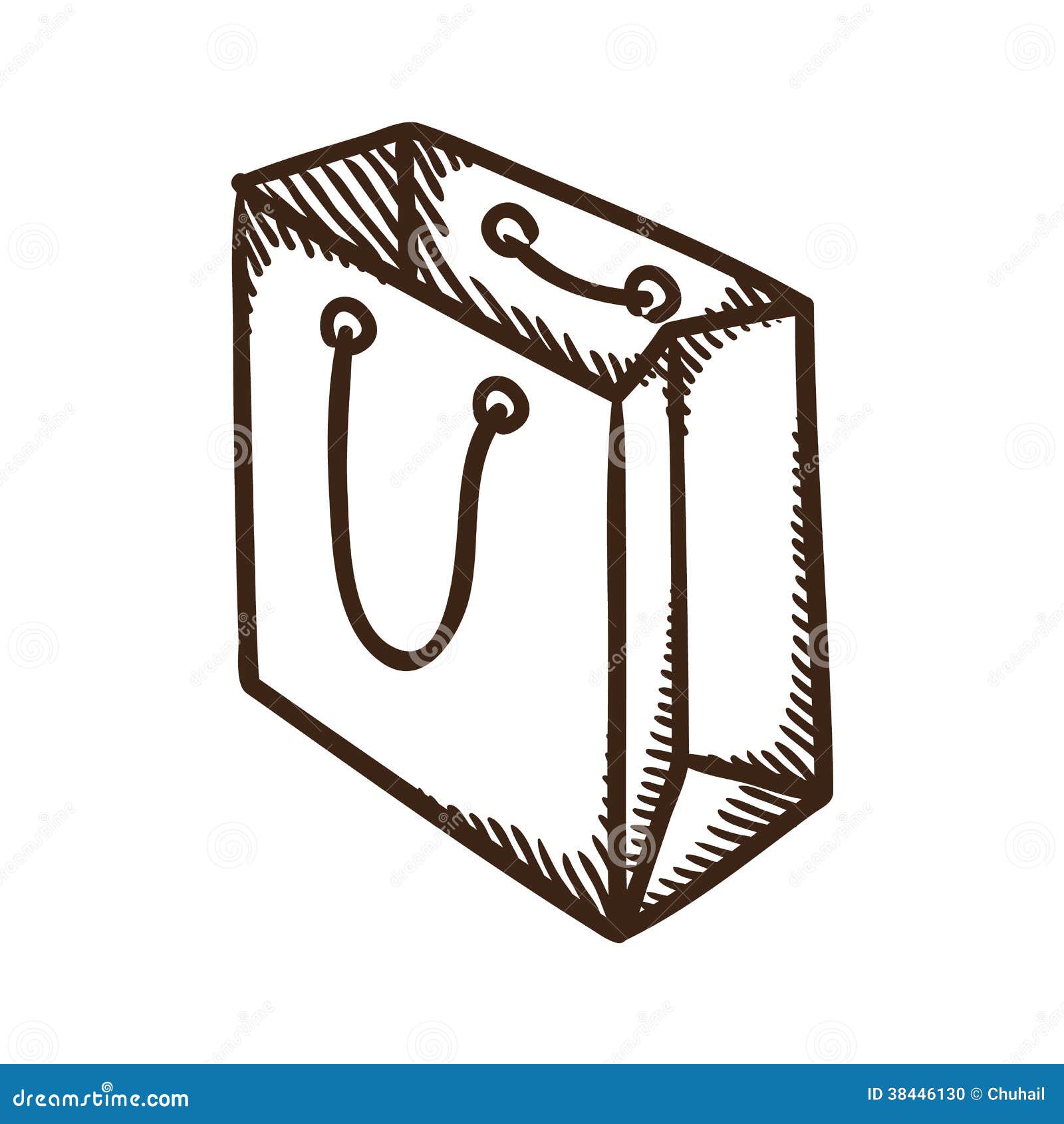 Shopping paper bag symbol. stock vector. Illustration of cardboard ...