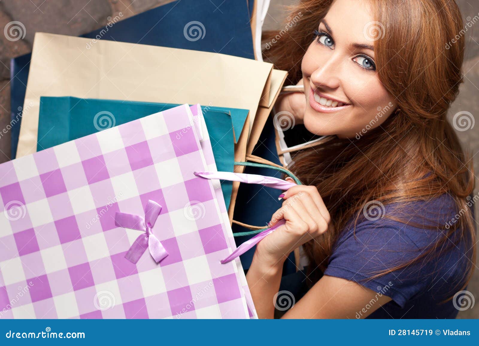 Shopping portrait stock image. Image of female, close - 28145719