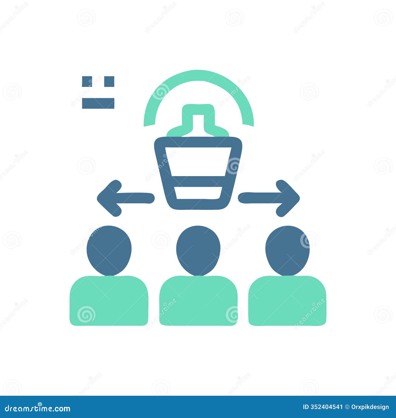 Shopping Queue Symbol for Customer Management Stock Illustration ...