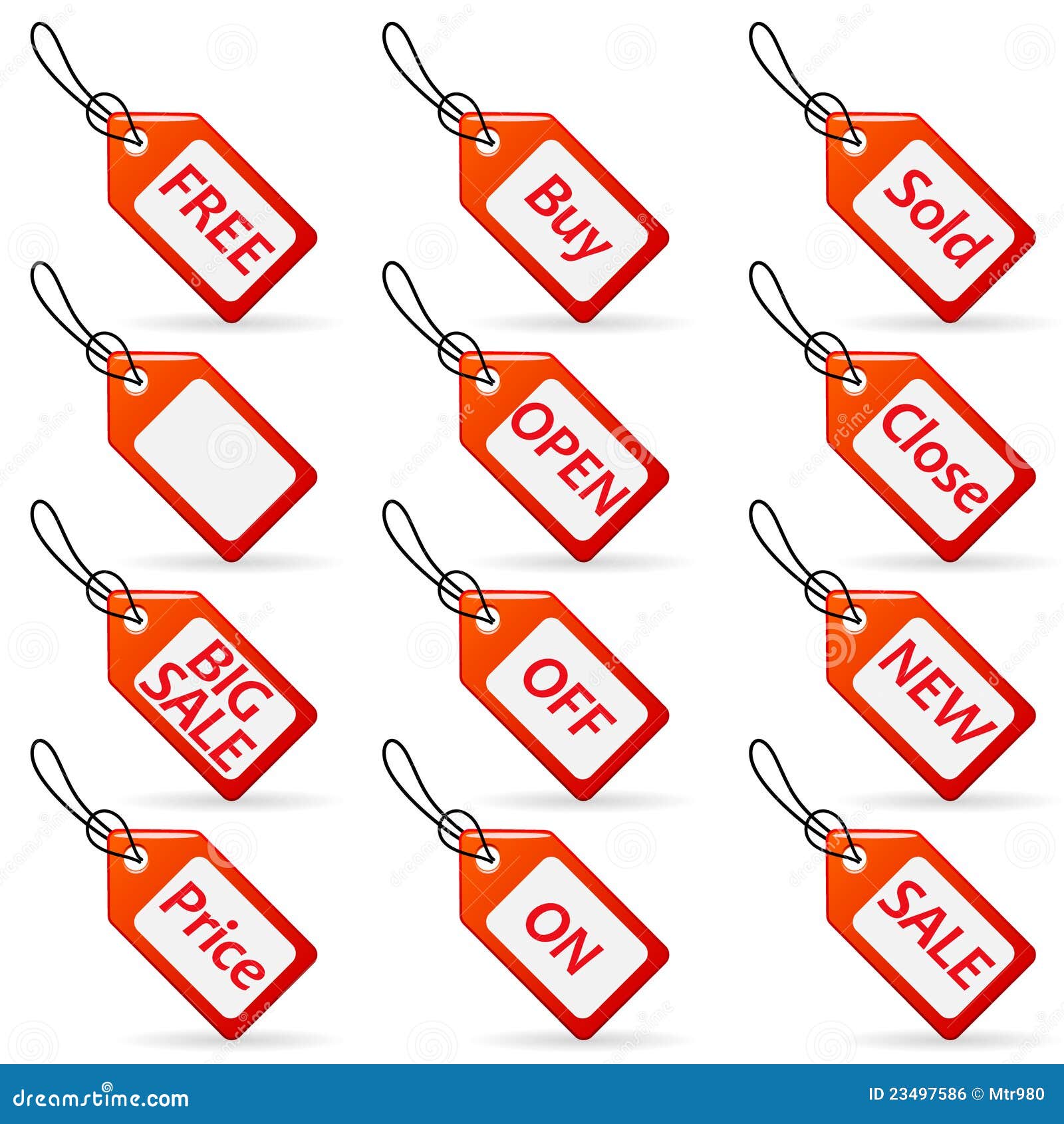 Shopping and sale tags stock illustration. Illustration of price - 23497586