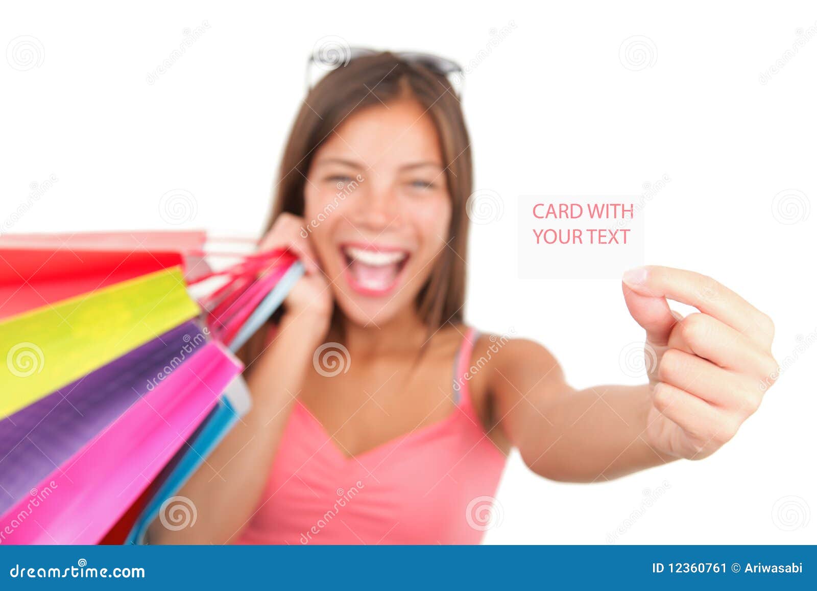 Shopping sign stock image. Image of credit, advert, fashion - 12360761