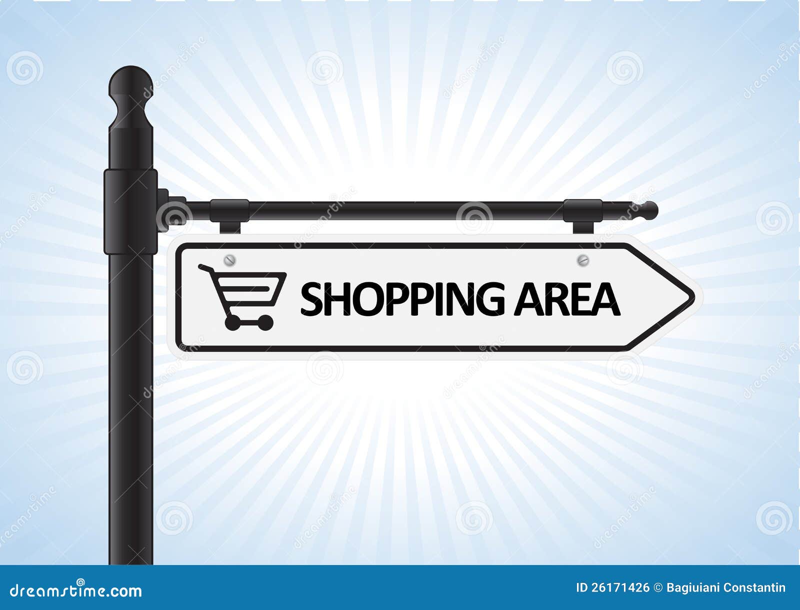 Shopping Sign stock vector. Illustration of discount - 26171426