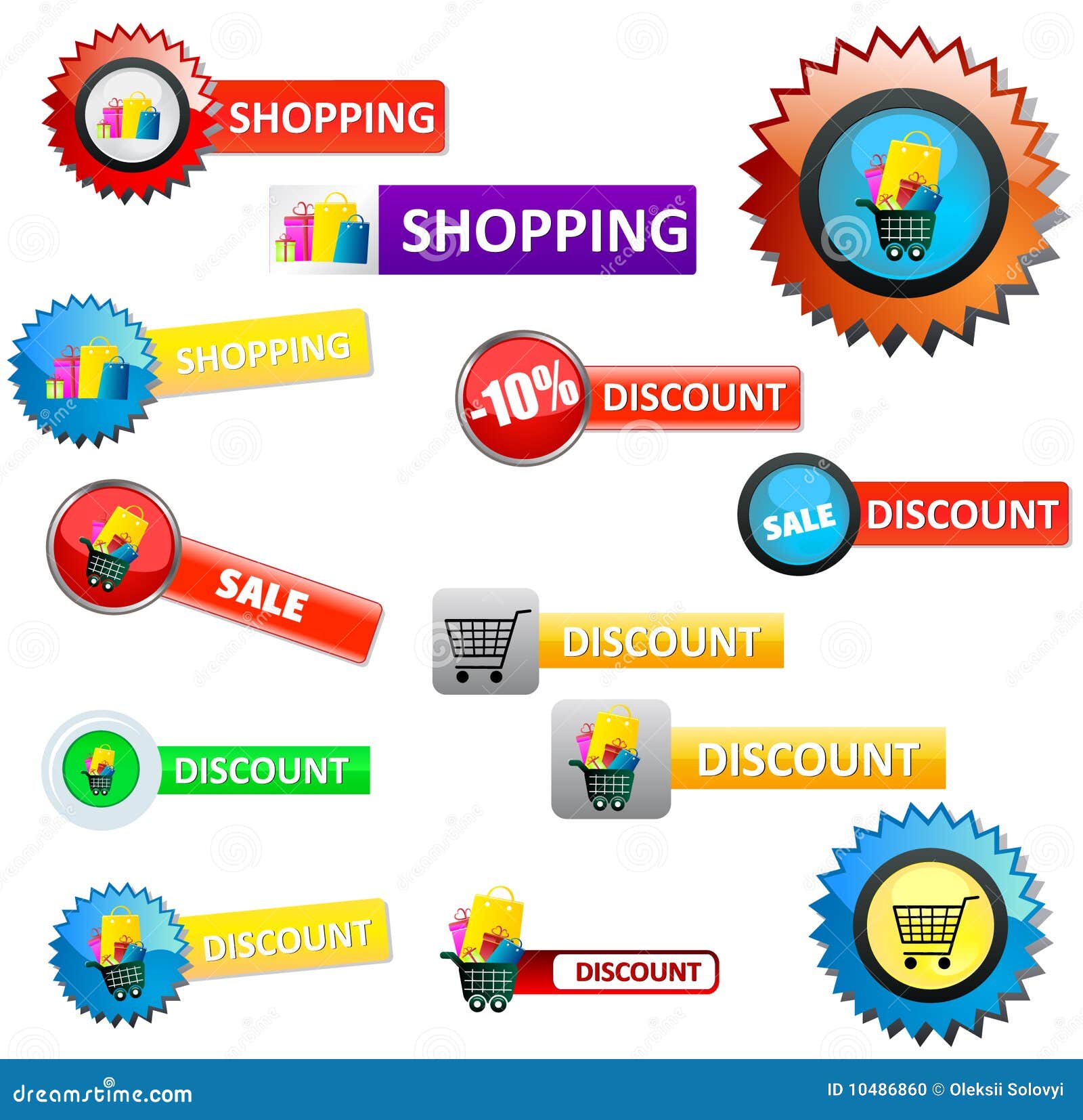 Shopping signs stock illustration. Illustration of customer - 10486860