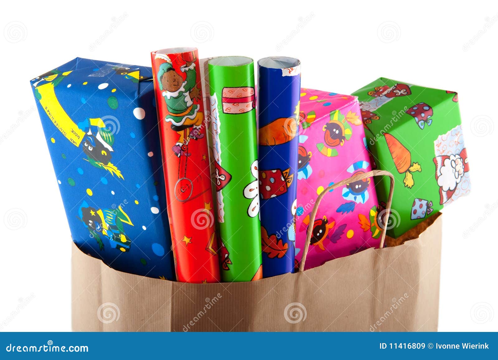 Shopping for Sinterklaas stock image. Image of wrapped - 11416809