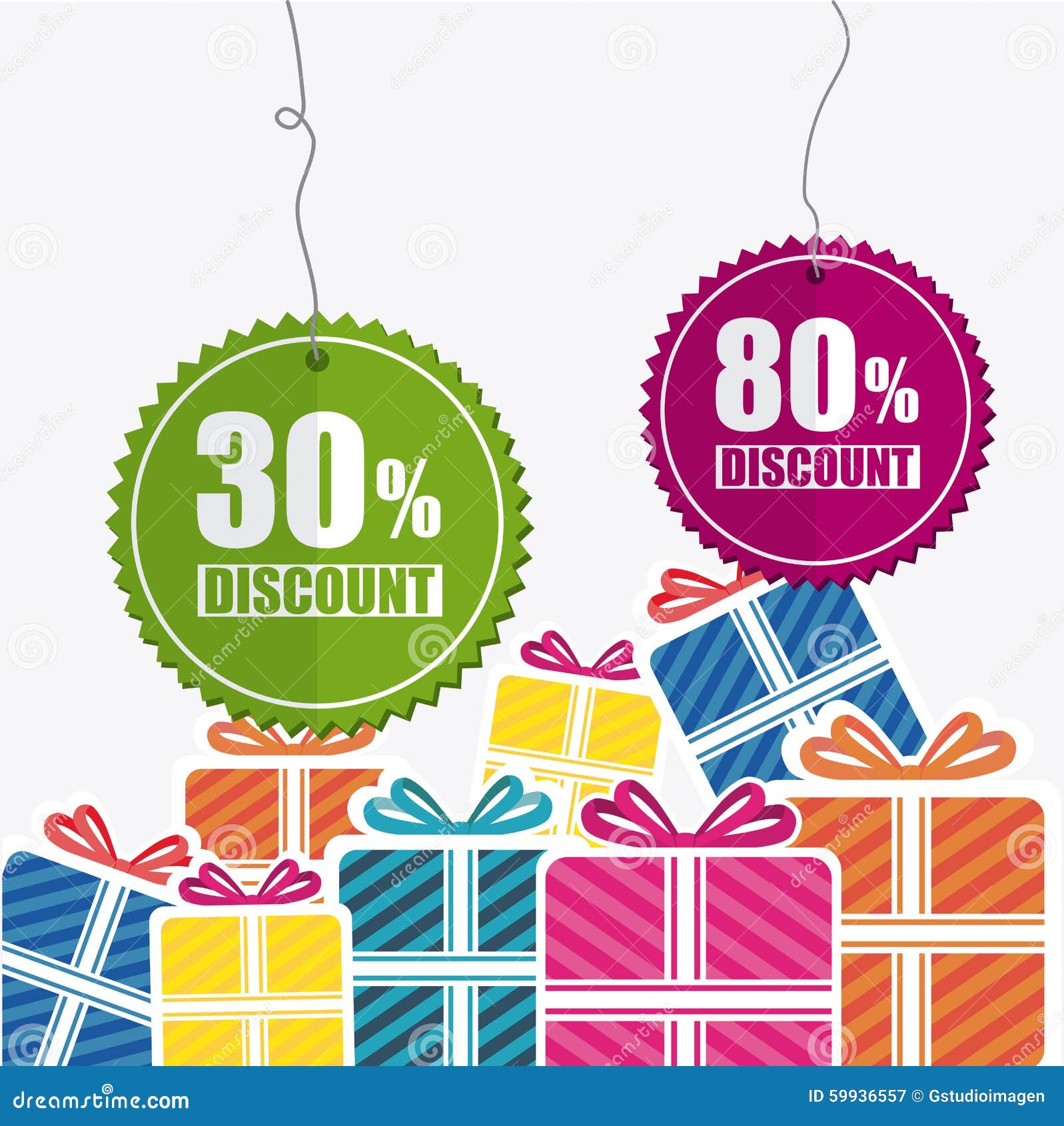 Shopping Special Offer and Disocunts Stock Vector - Illustration of ...