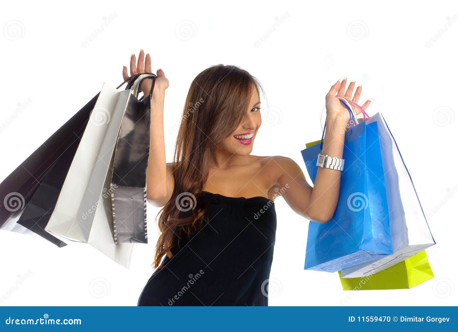 Shopping spree stock photo. Image of beautiful, euphoria - 11559470