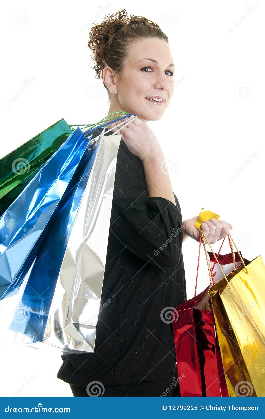 Shopping spree stock image. Image of beautiful, attractive - 12799225