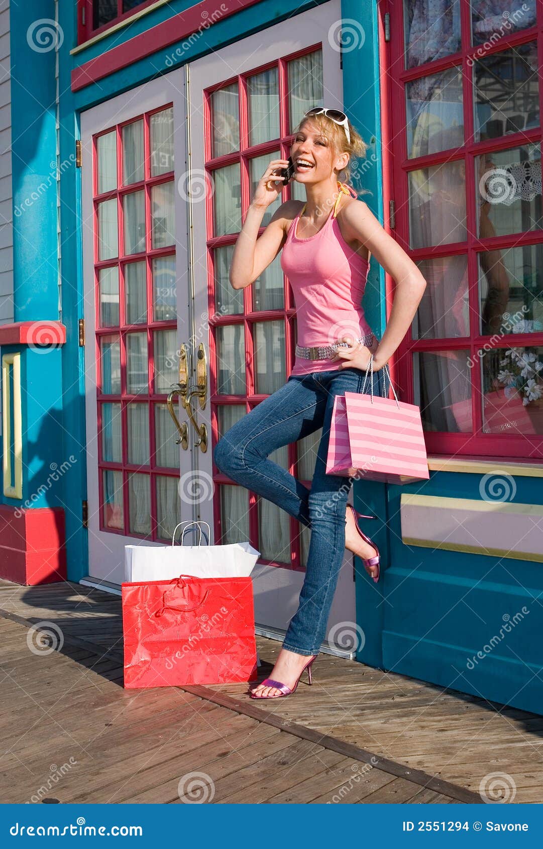 Shopping Spree stock photo. Image of adult, girls, gifts - 2551294