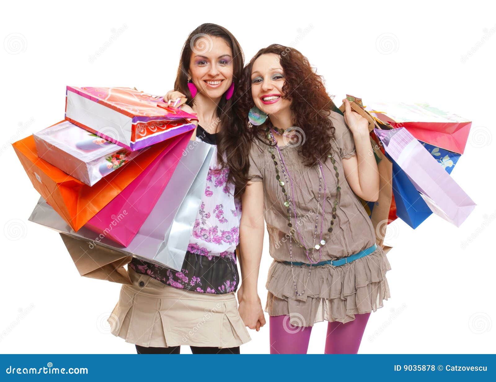 Shopping spree stock photo. Image of cute, elegance, colorful - 9035878