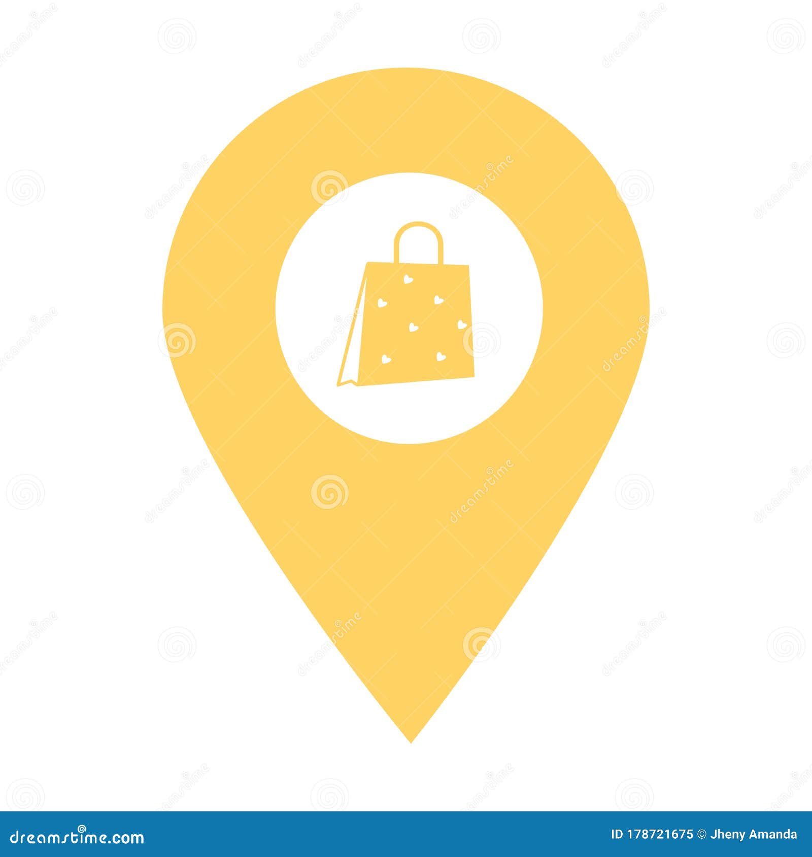 Shopping Store Location Map Pin Icon. Element of Map Point for Mobile ...