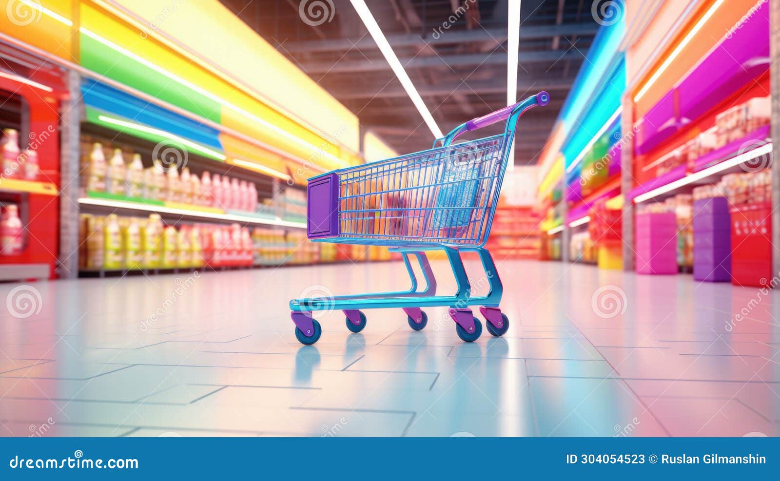 Shopping in Supermarket by Supermarket Cart in Motion Blur Stock Image ... Shopping in Supermarket by Supermarket Cart in Motion Blur Stock Image ...