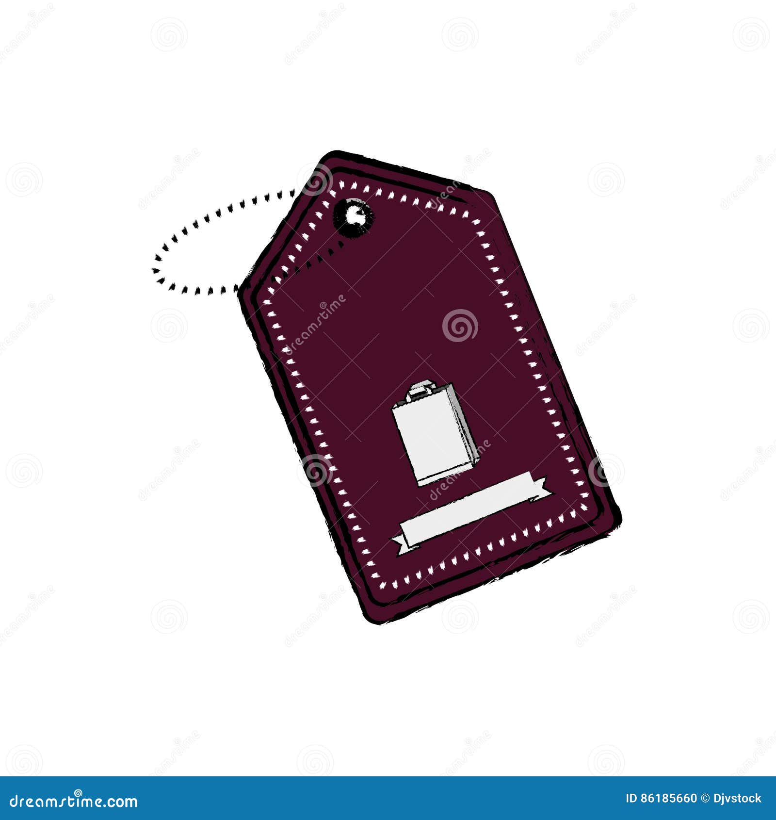 Shopping tag label stock illustration. Illustration of sticker - 86185660