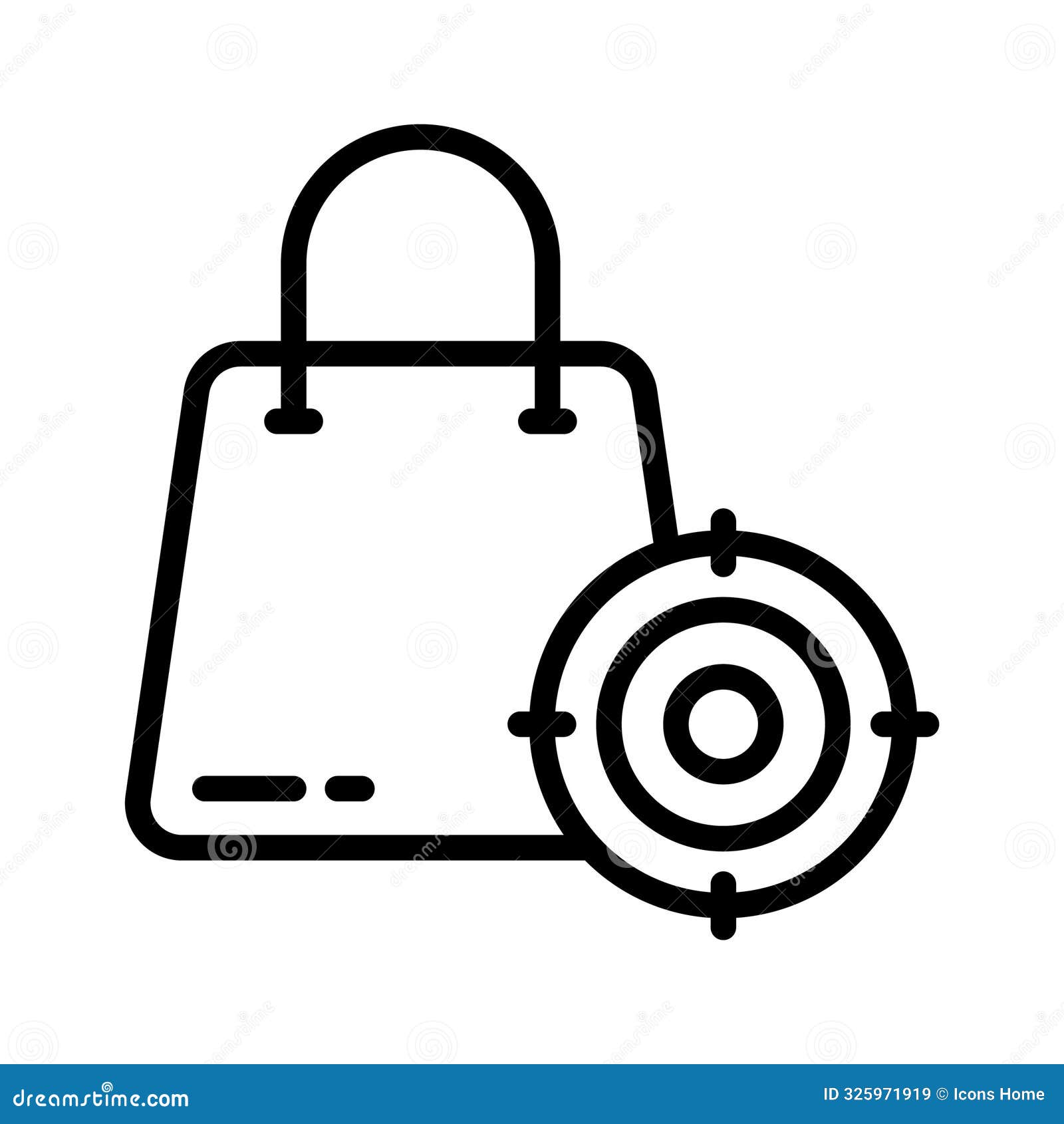 Shopping Target Vector Design in Modern Style Stock Illustration ...