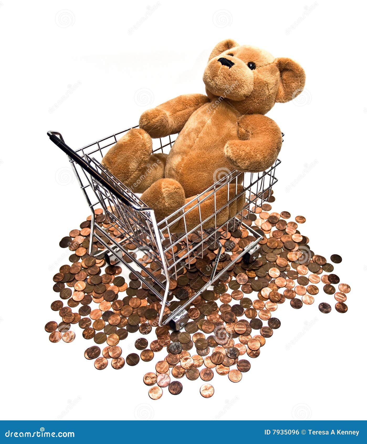 Shopping for Teddy stock photo. Image of children, plaything - 7935096
