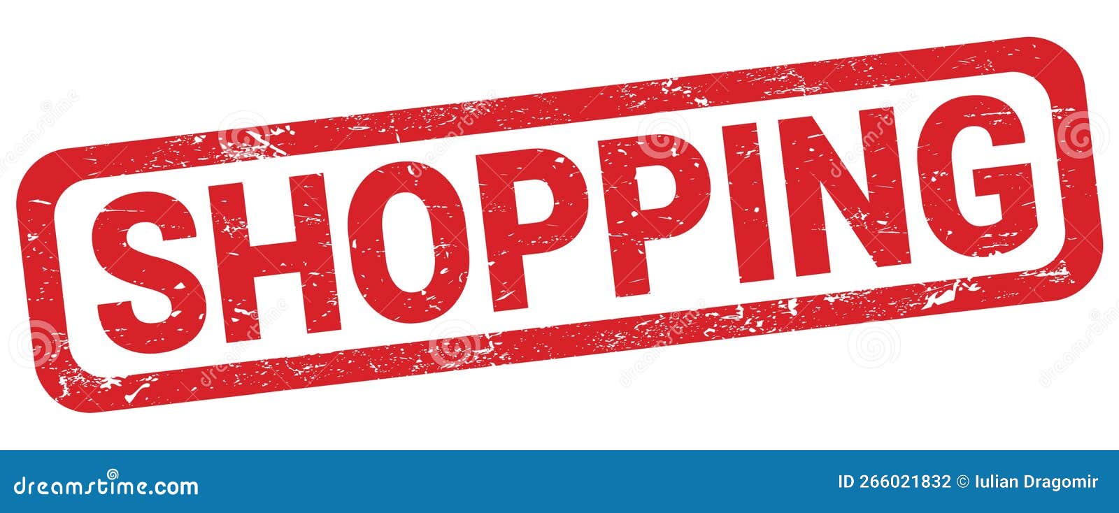 SHOPPING Text Written on Red Rectangle Stamp Stock Photo - Image of ...