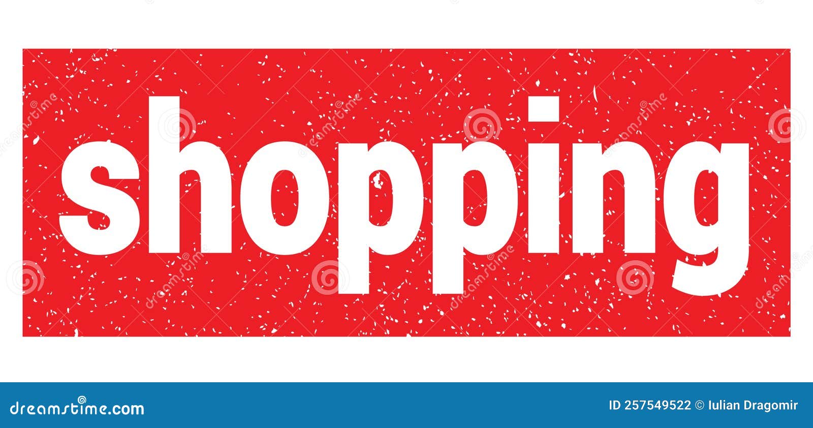 Shopping Text Written on Red Stamp Sign Stock Illustration ...