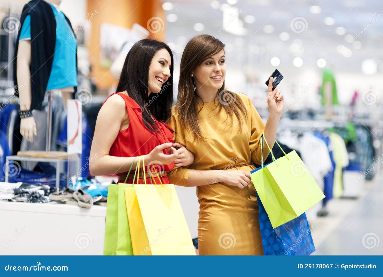 Shopping time stock image. Image of friendship, fashion - 29178067