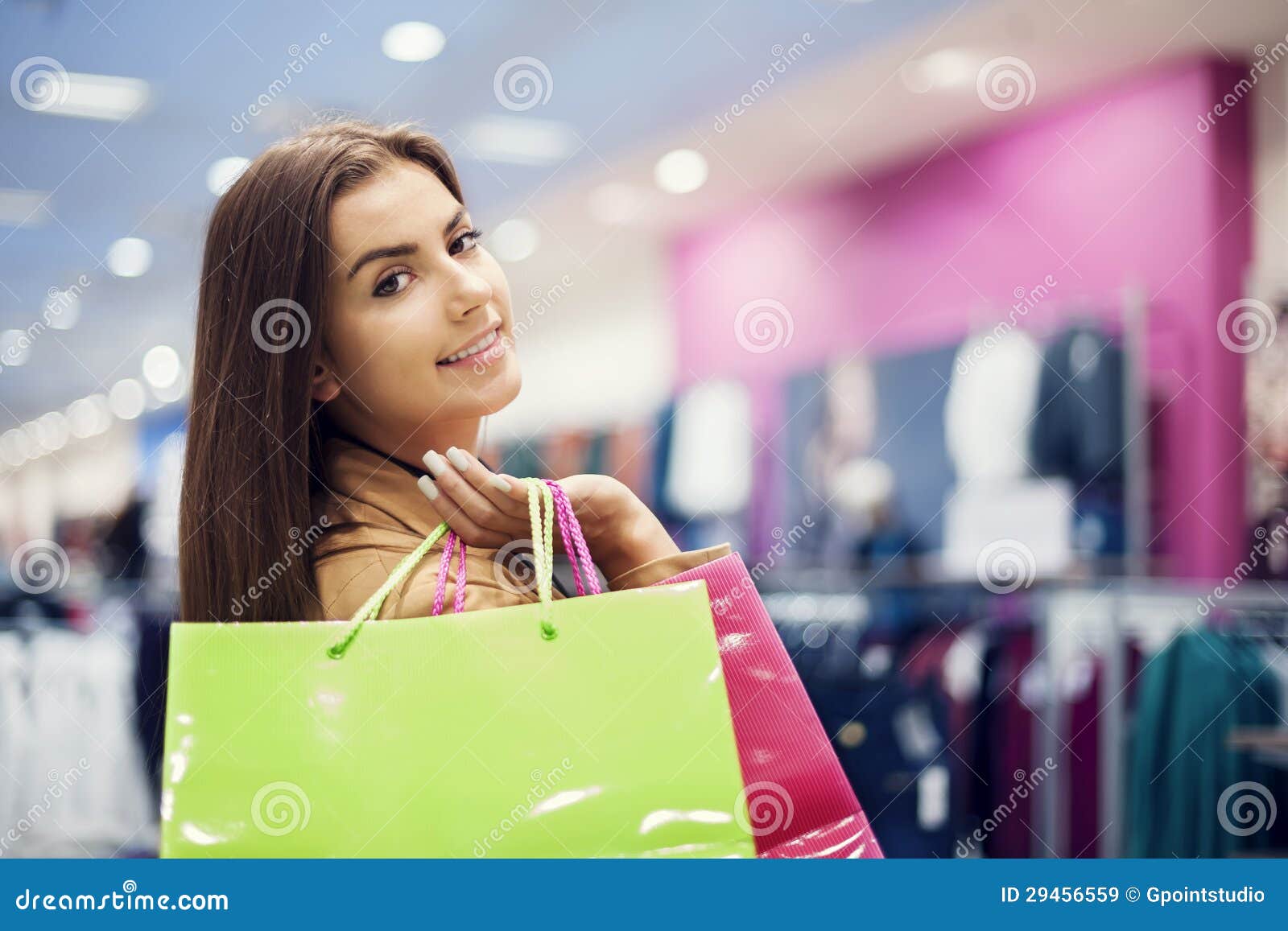 Shopping time stock image. Image of carrying, face, adult - 29456559