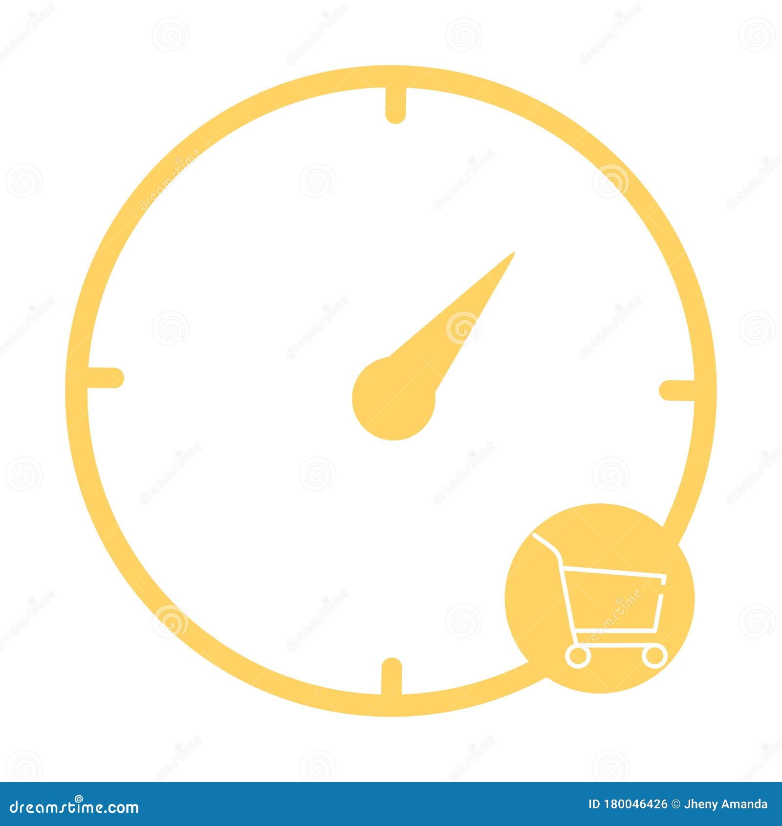 Shopping Time, Clock, Watch Icon. Concept of UI Design Elements Stock ...