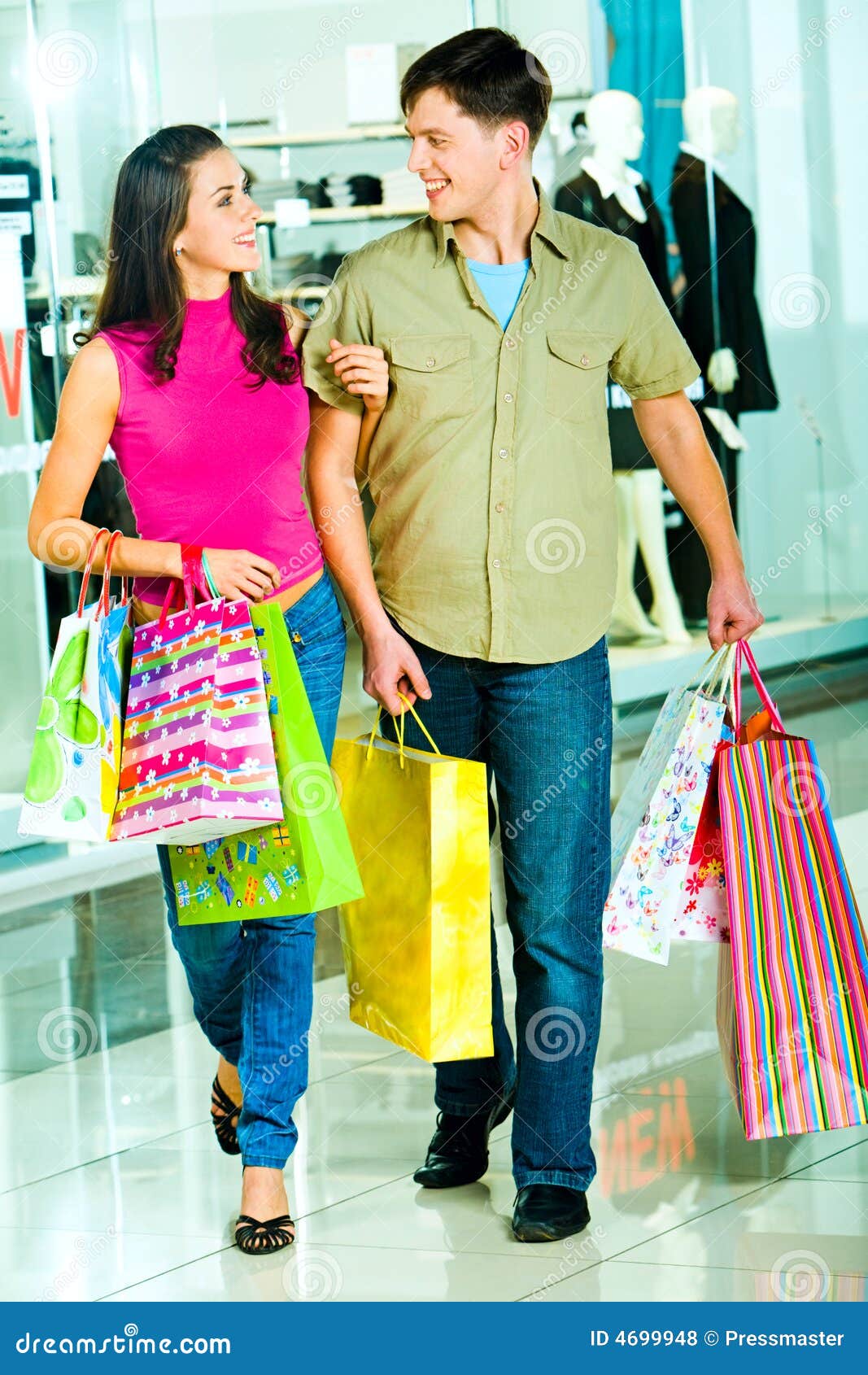Shopping together stock photo. Image of contemporary, girl - 4699948