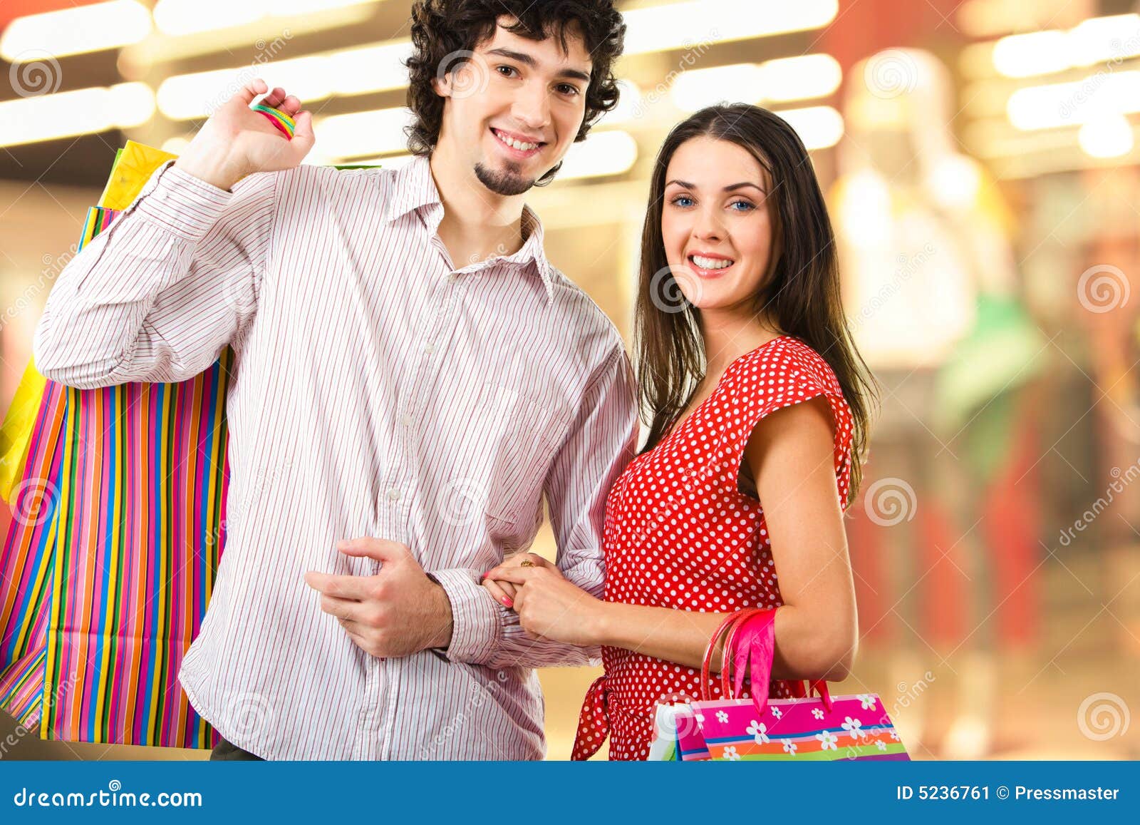Shopping together stock image. Image of dress, female - 5236761