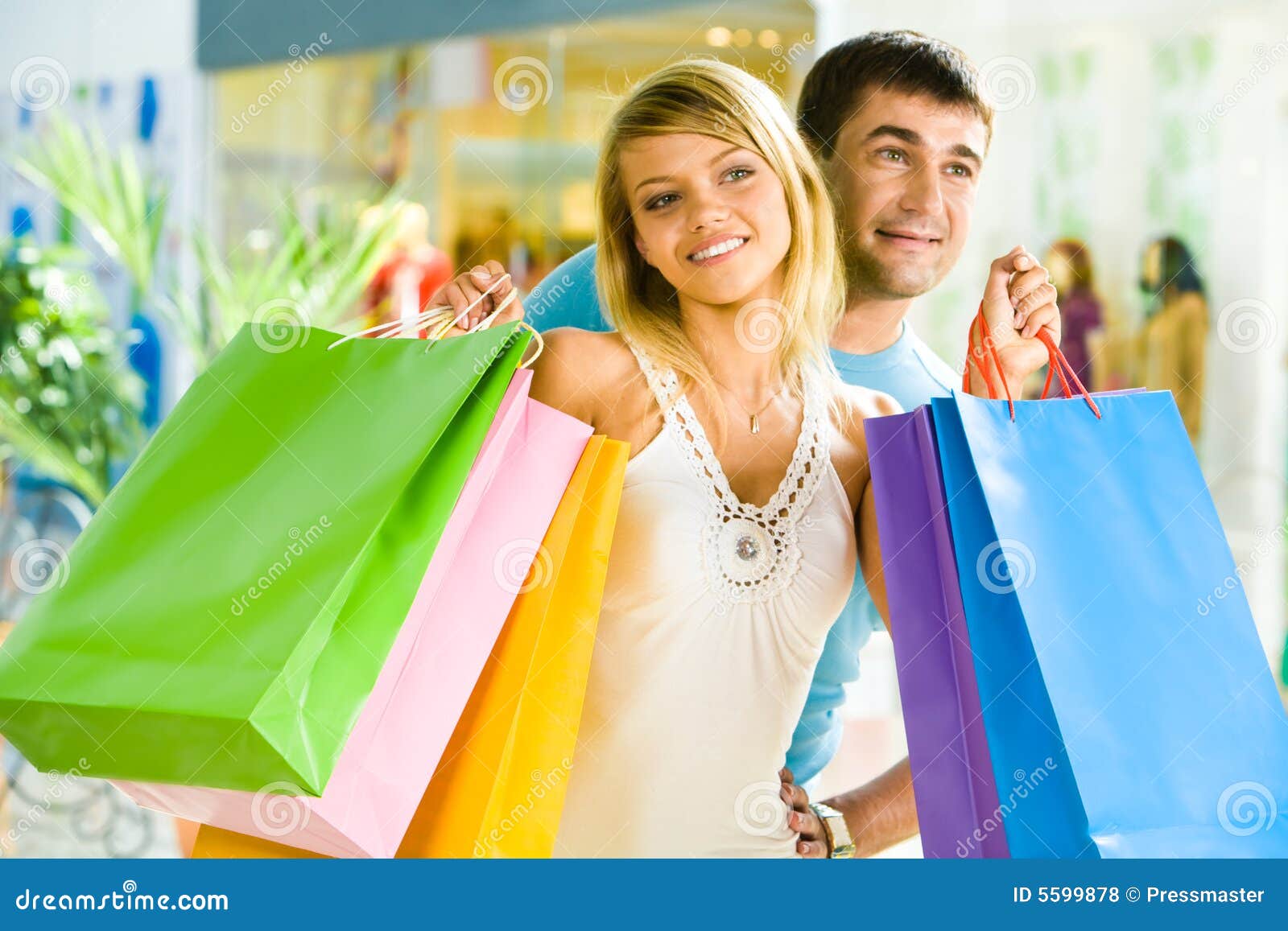 Shopping together stock photo. Image of female, fashionable - 5599878
