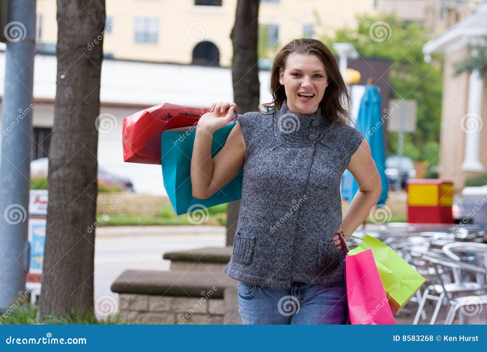 Shopping Trip stock photo. Image of female, carefree, shopping - 8583268