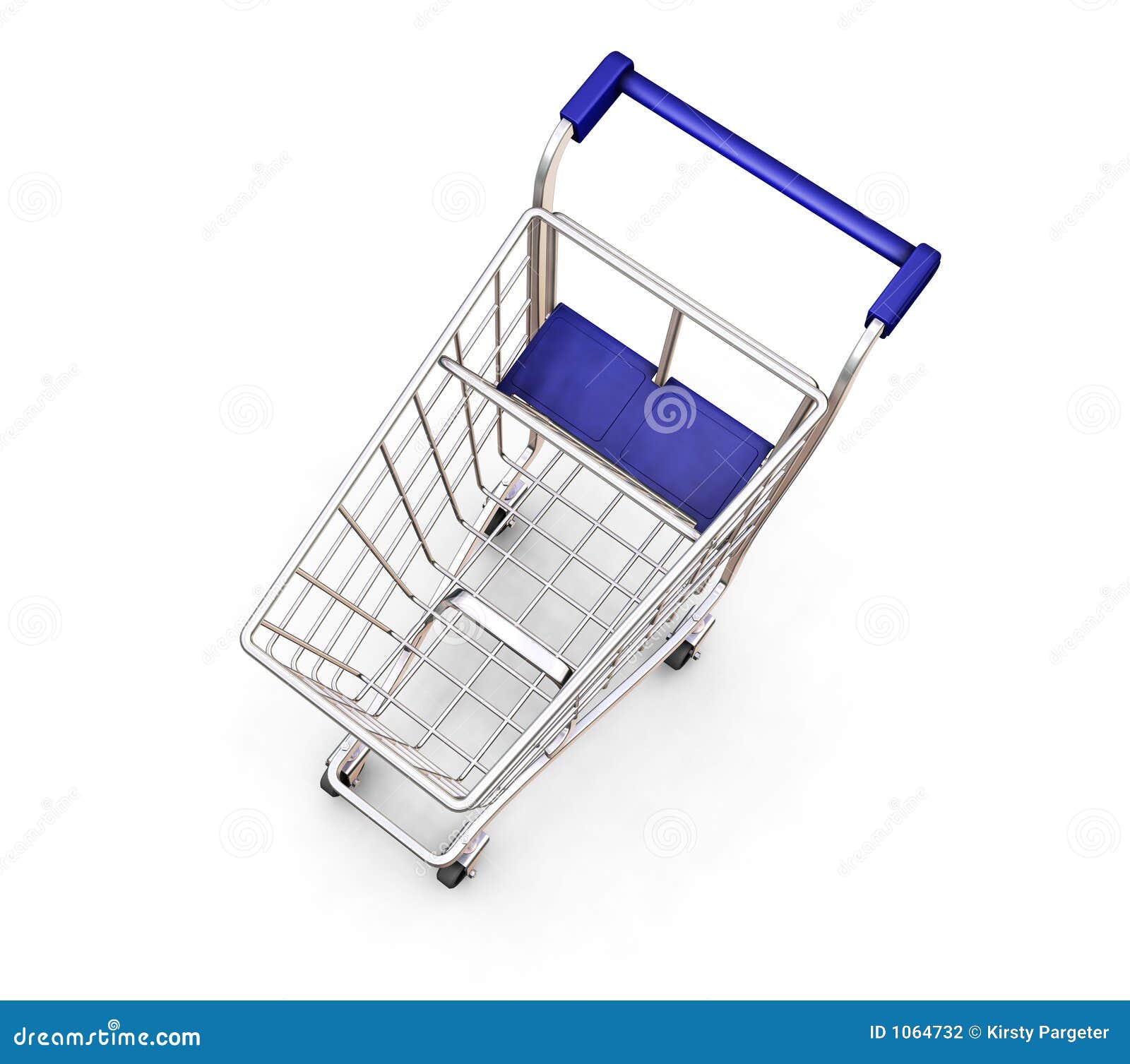 Shopping trolley stock illustration. Illustration of groceries - 1064732