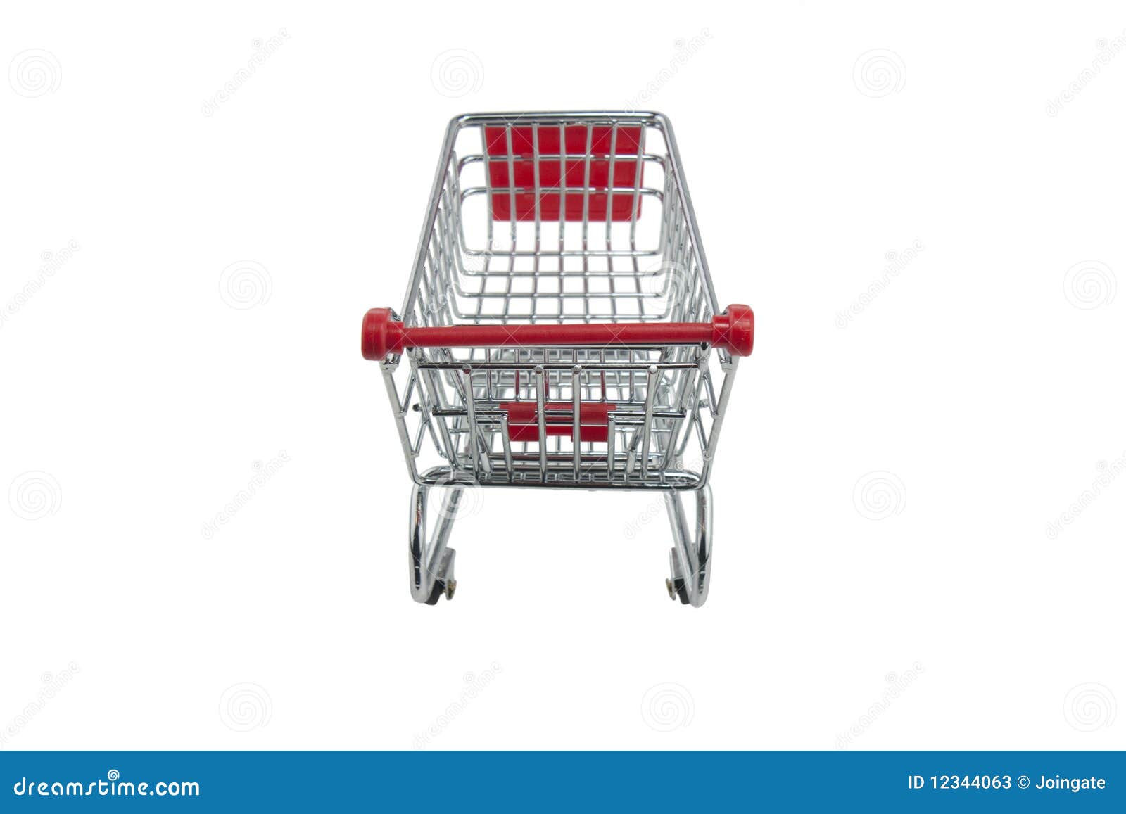 Shopping trolley isolated stock image. Image of empty - 12344063