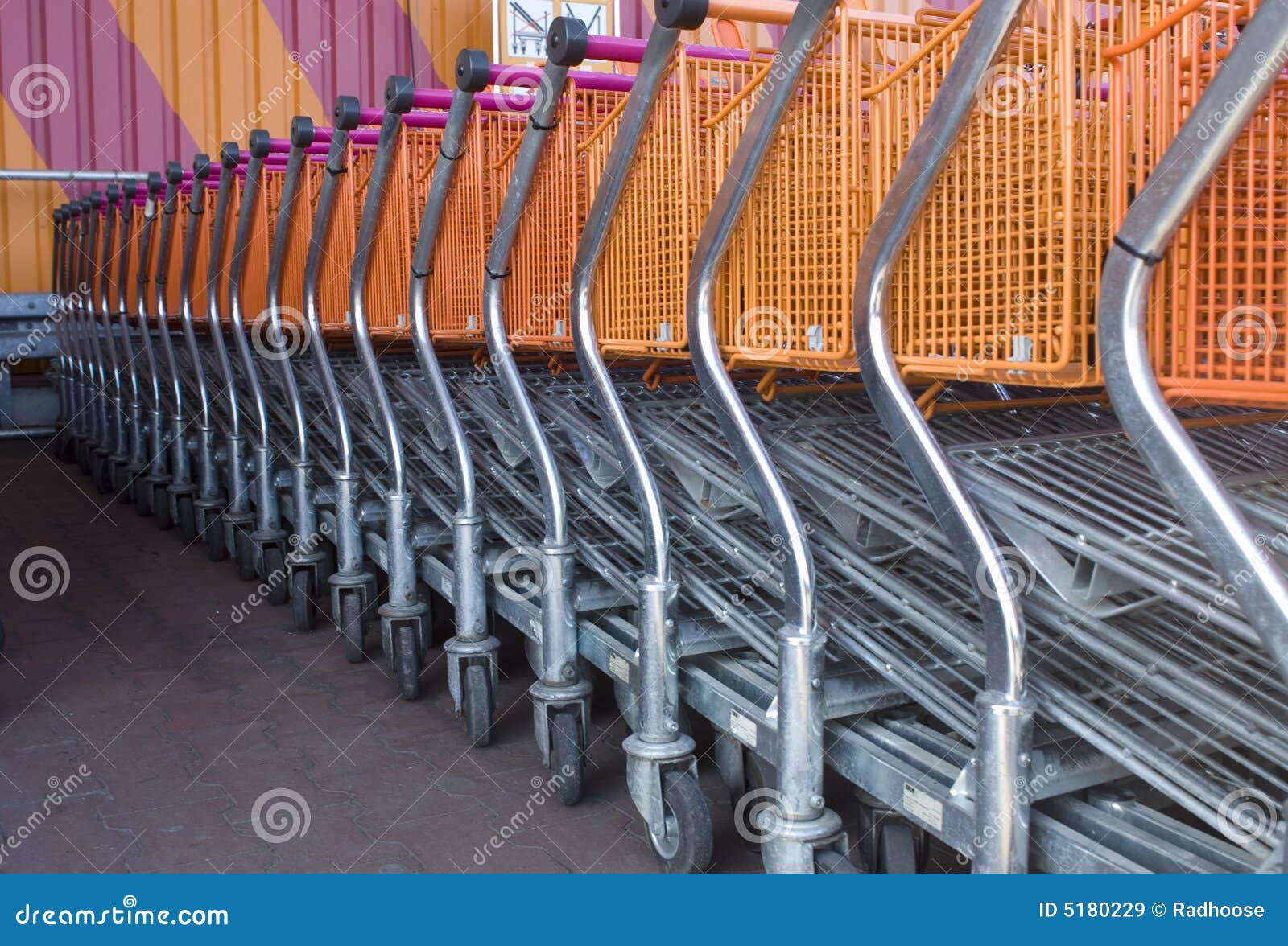 Shopping trolleys stock image. Image of business, trolleys - 5180229