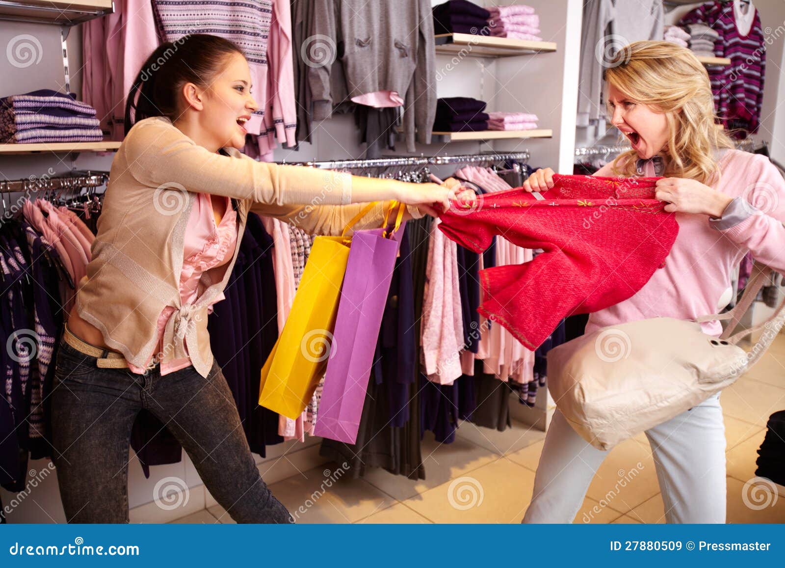 Shopping violence stock image. Image of consumerism, aggressive - 27880509