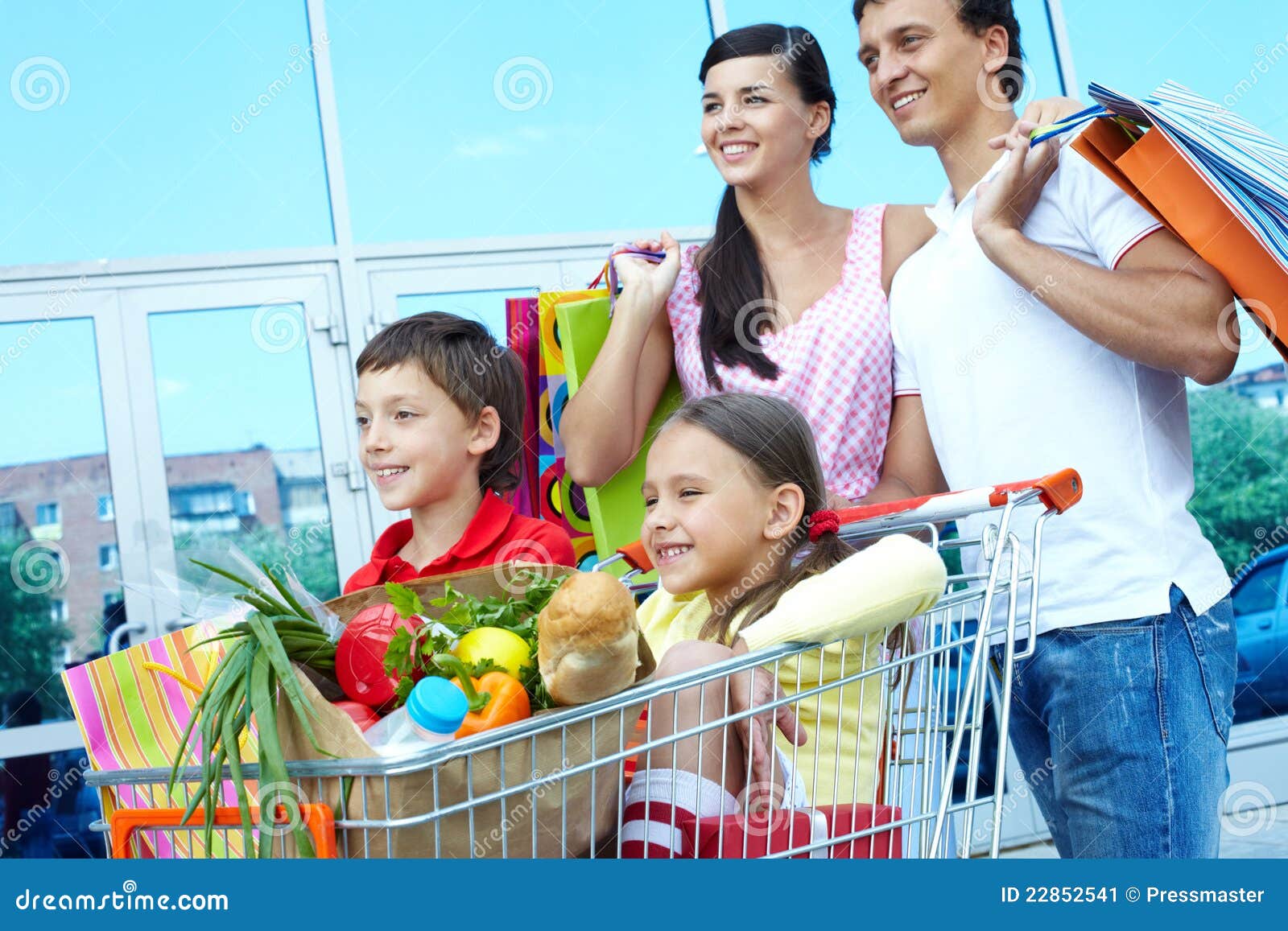 Shopping weekend stock image. Image of group, daughter - 22852541