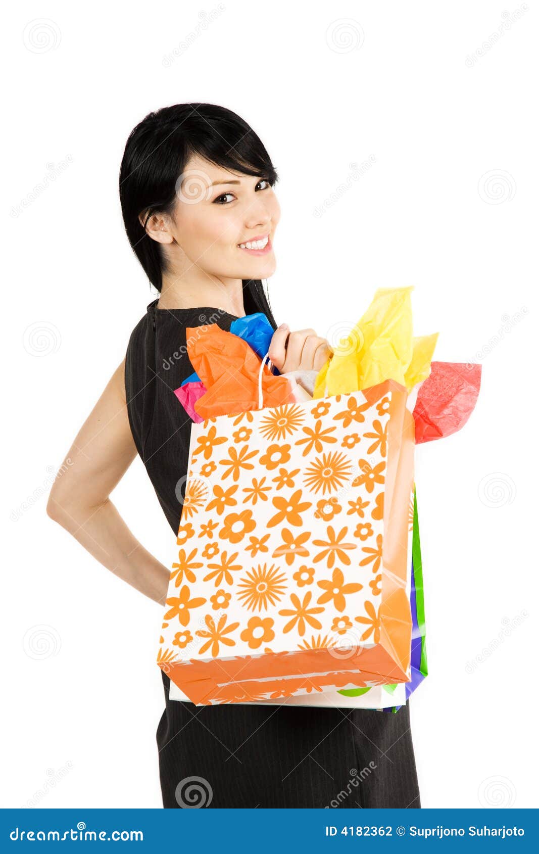 Shopping woman stock photo. Image of lady, happy, pretty - 4182362