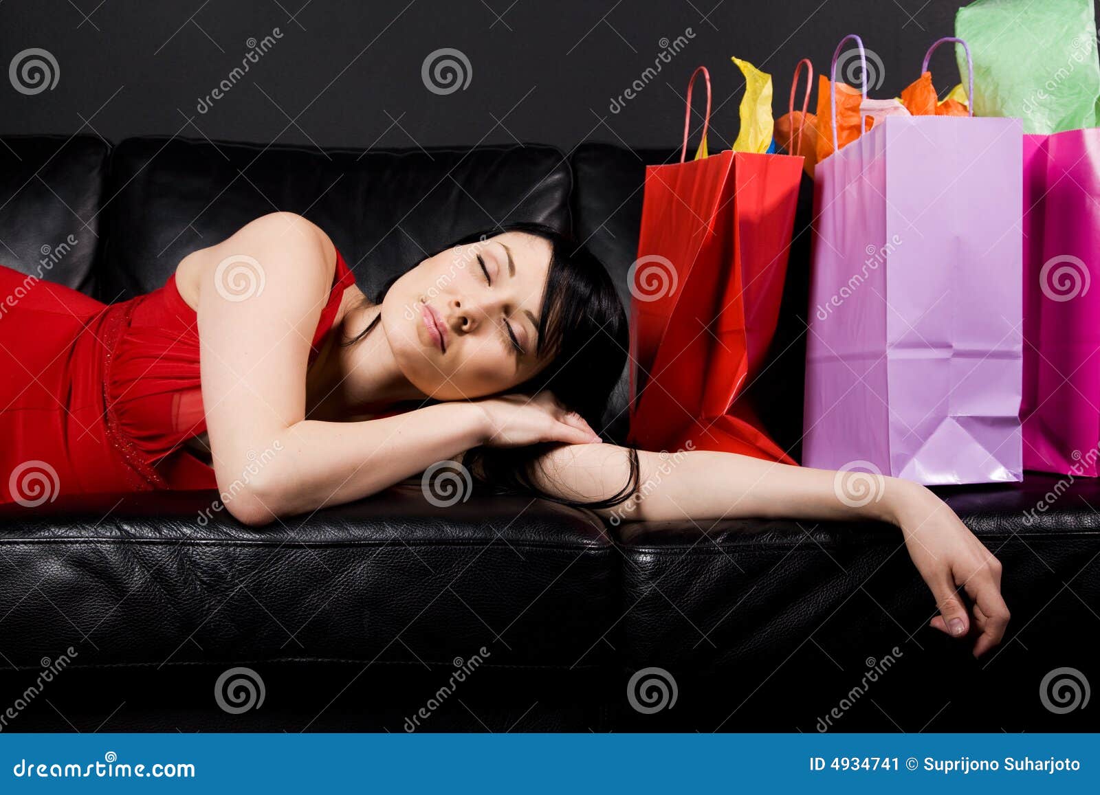 Shopping woman stock image. Image of american, cute, beautiful - 4934741