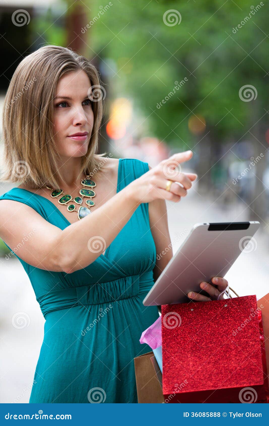 Shopping Woman with Digital Tablet Stock Photo - Image of shop ... Shopping Woman with Digital Tablet Stock Photo - Image of shop ...