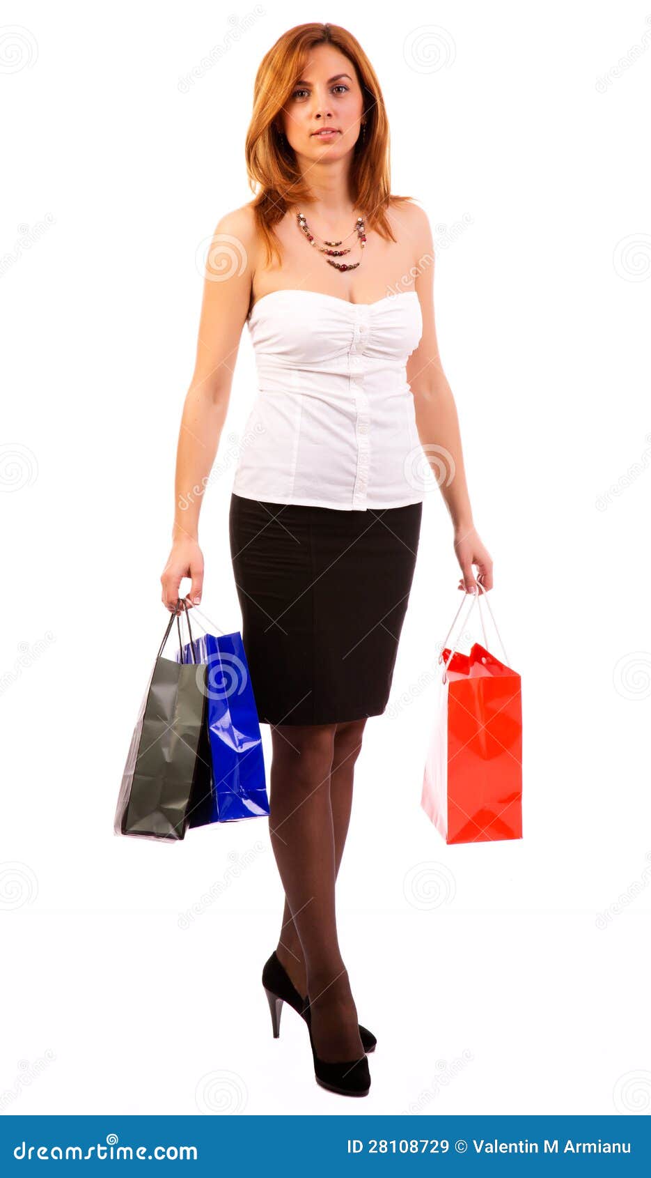 Shopping women stock image. Image of lady, pretty, happy - 28108729