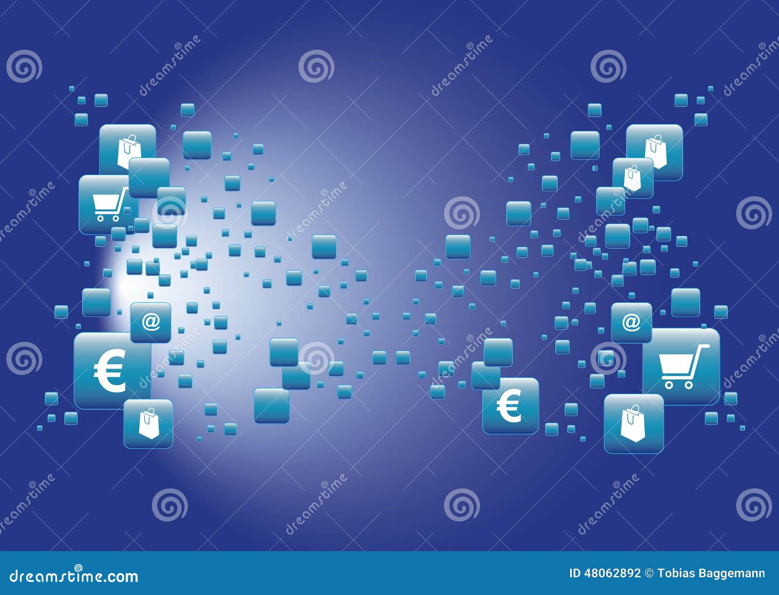 Shopping World Illustration Stock Illustration - Illustration of annual ...