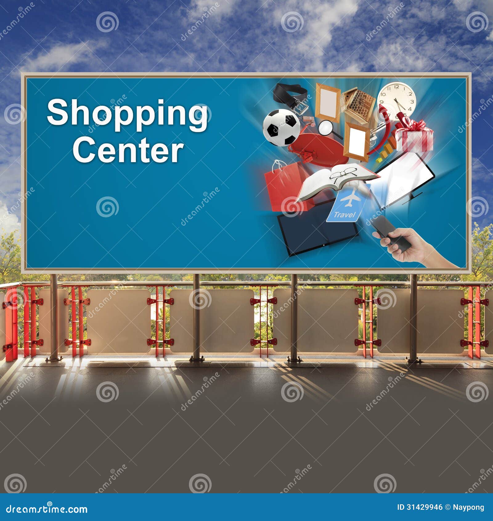 ShoppingCenter stock photo. Image of banner, advertising - 31429946