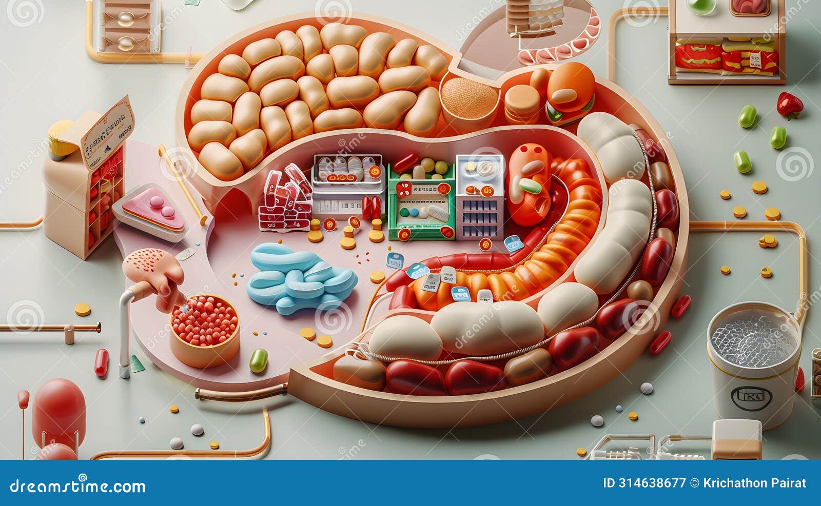 Shops and Buildings Designed Around the Concept of Human Organs in a ...