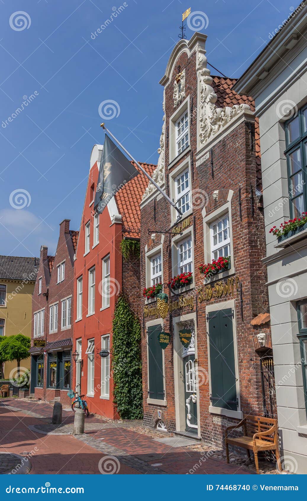 Shops in the Historical Center of Leer Editorial Image - Image of ...