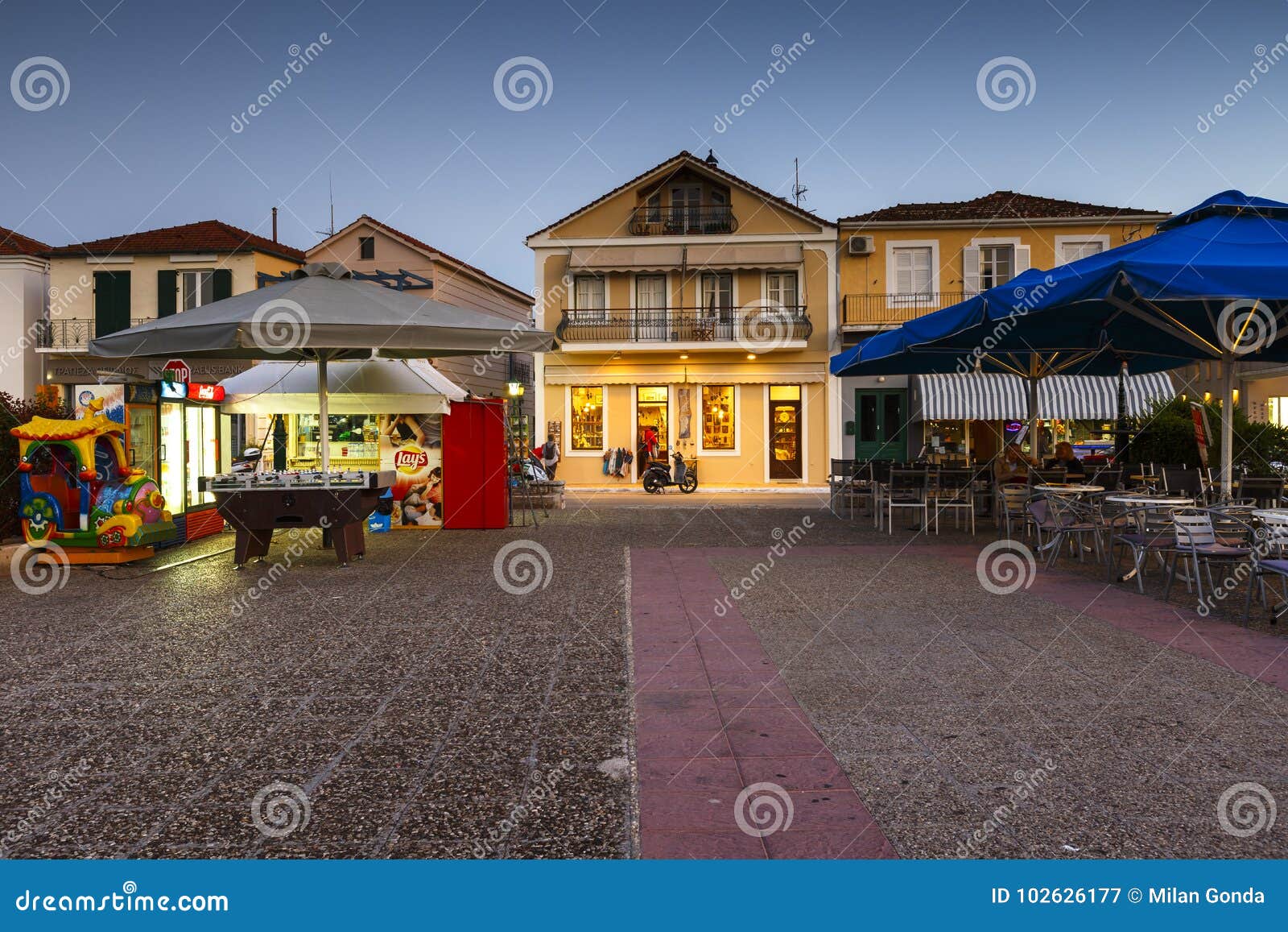 Ithaca editorial photography. Image of dusk, ionian - 102626177