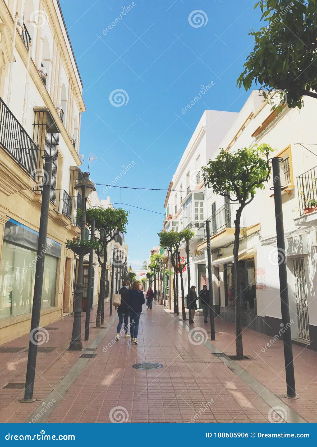 Shops editorial photo. Image of bricks, spain, rota - 100605906