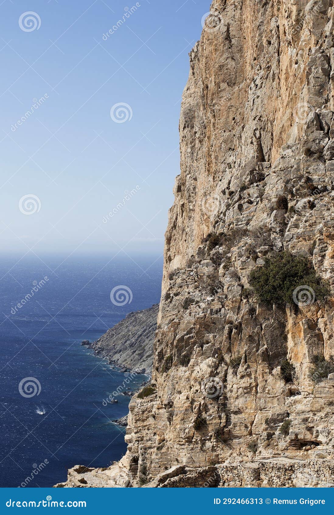 Rocky shore stock image. Image of mediterranean, nature - 292466313