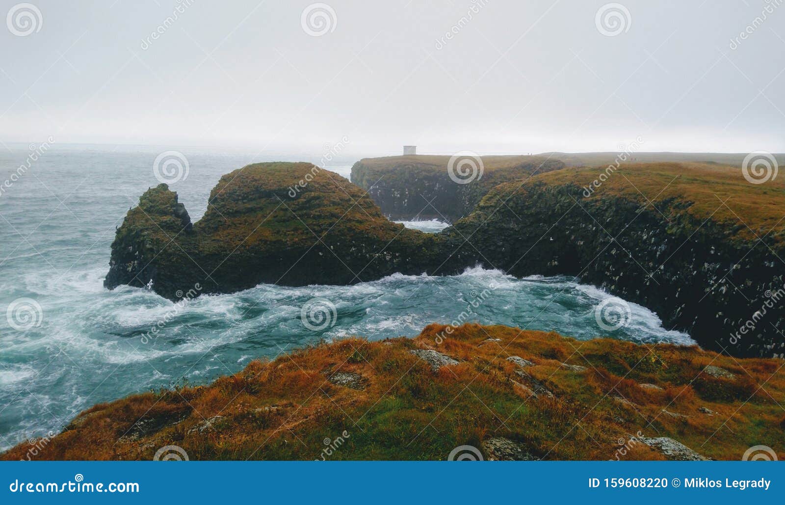 Shore Cliff Sea Weather Rain Wave Stock Photo - Image of wave, weather ...