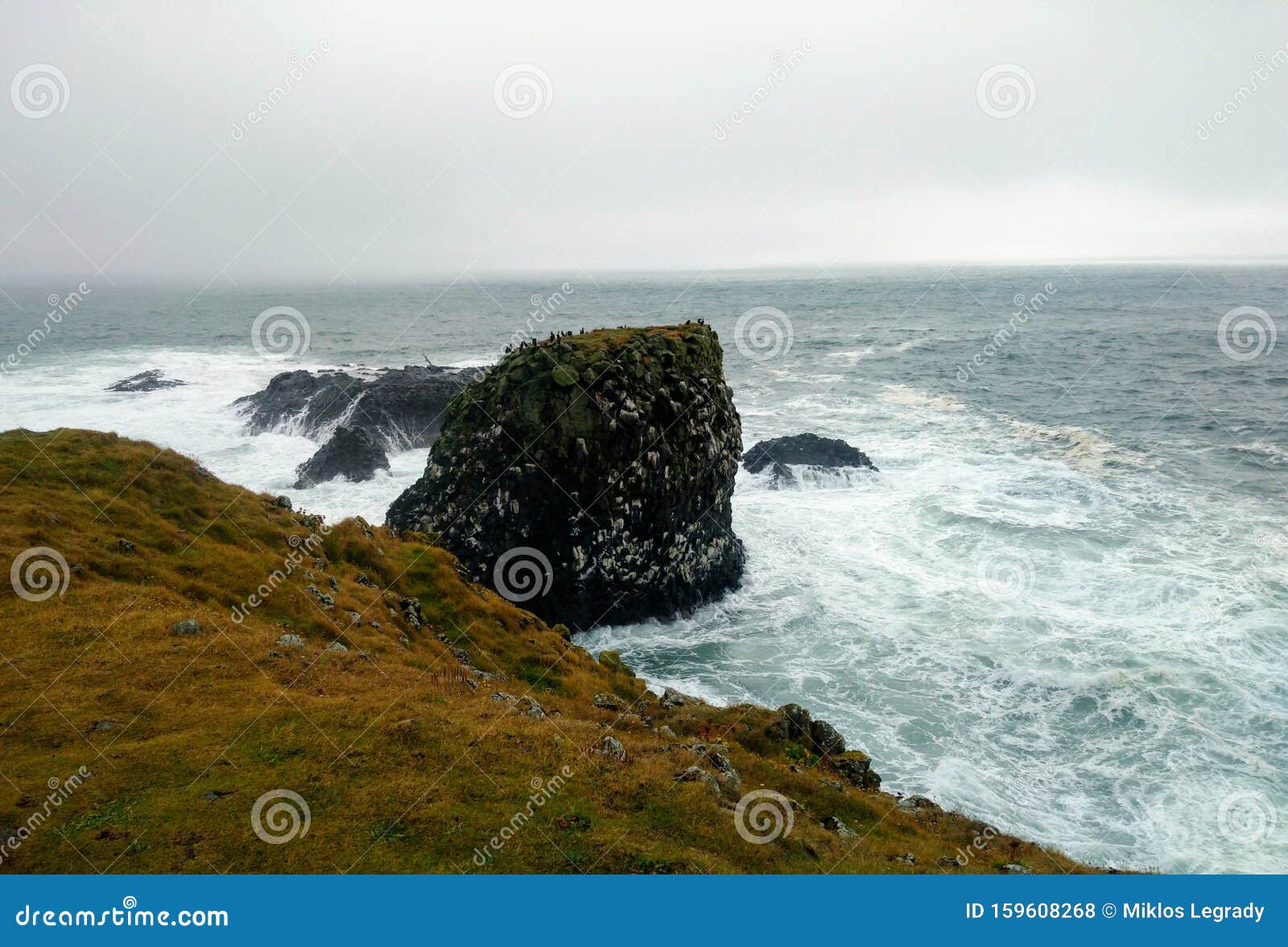 Shore Cliff Sea Weather Rain Wave Stock Photo - Image of weather, wave ...