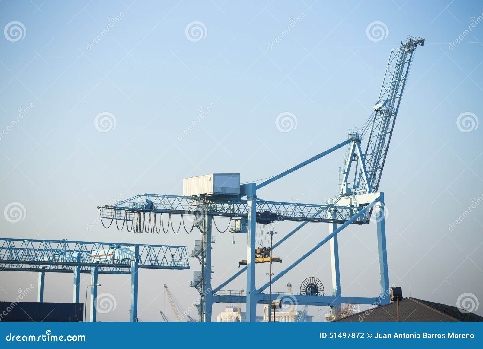 Shore crane stock photo. Image of pier, harbor, boat - 51497872