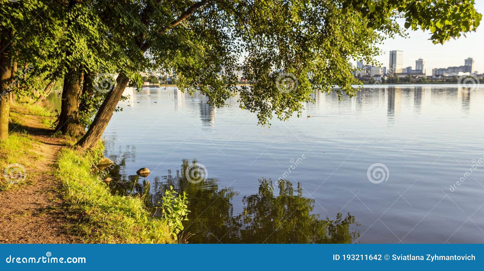 Shore of the Drozdy Reservoir in Minsk Stock Photo - Image of summer ...